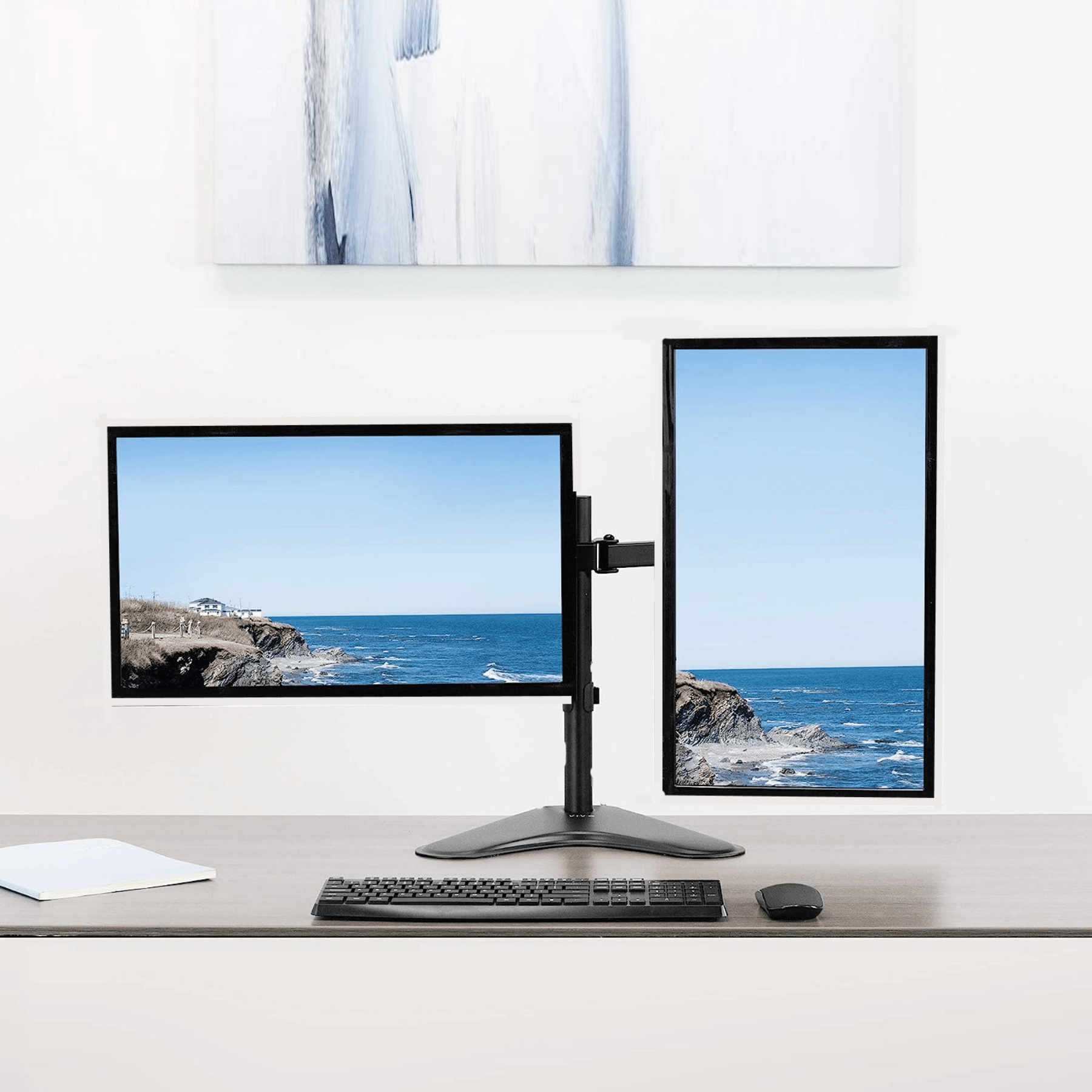 ArgomTech Dual Monitor Desk Mount w/Base 13"- 32" - TechAccessTT