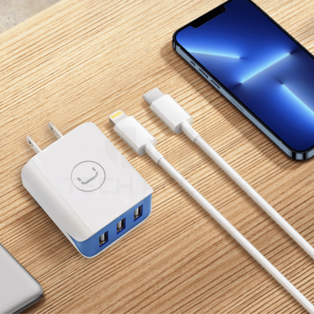 Unno Triple Port Wall Fast Charger - TechAccessTT